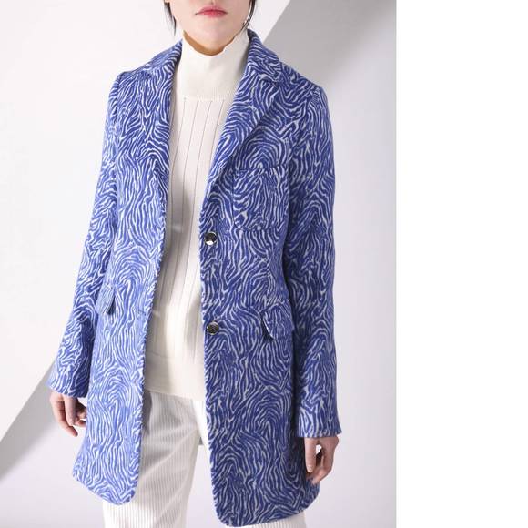 Vilagallo | Jackets & Coats | Nwt Vilagallo Oxford In Bl Zebra Jacquard ...